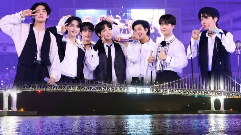 تحولت مدينة بوسان إلى اللون البنفسجي إحتفالاً بحفل بتس - آراكيبوب | ‎arakpop